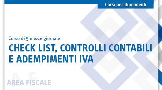 Check list, controlli contabili, adempimenti IVA | Euroconference